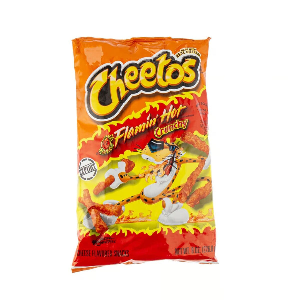 Cheetos Flamin Hot Crunchy Cheese Snacks, 226.8g