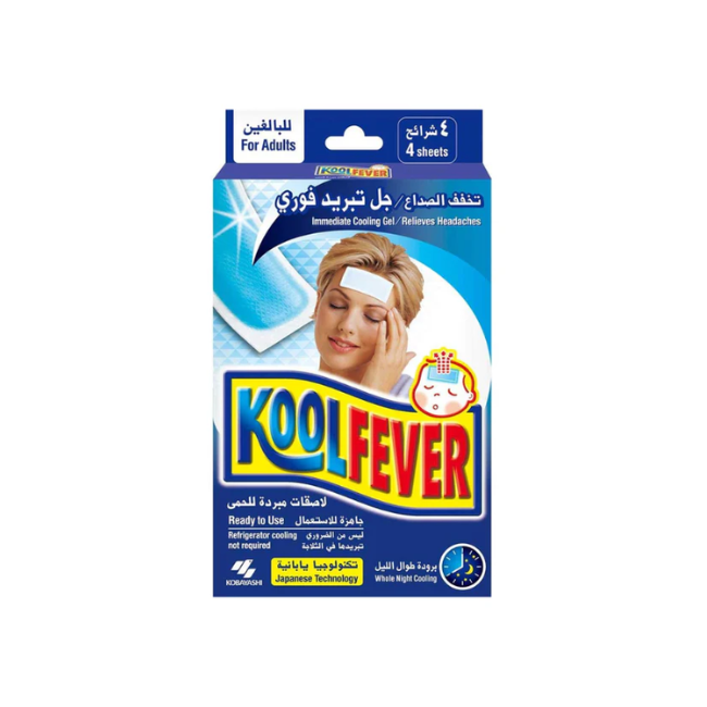 Kobayashi Koolfever Adult Patches 4 Pieces